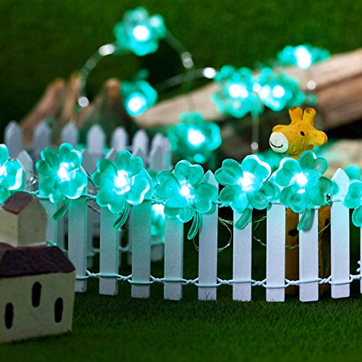 DmHirmg St Patricks Day String Light Party Decorations Battery Operated for St Patricks Day Decorations, St Patricks Day Decor,Waterproof,Spport USB&Battery Charge (Green)
