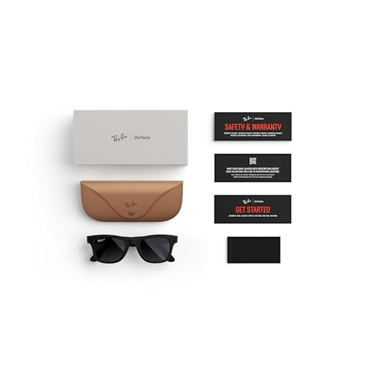 Meta Regular Square Sunglasses, Wayfarer, Matte Black/Polarized Gradient Graphite, Regular (Renewed)
