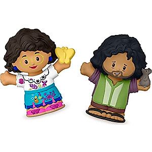 Fisher-Price Little People Toddler Toys Disney Encanto Figure Pack with 7 Characters for Pretend Play Ages 18+ Months