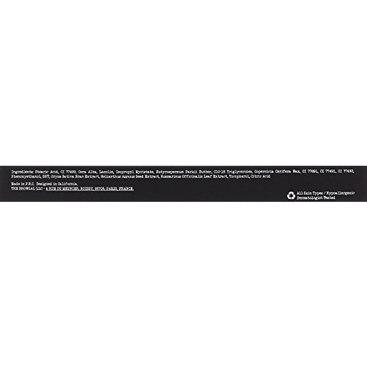 The BrowGal Skinny Eyebrow Pencil, Black, 0.04 Oz