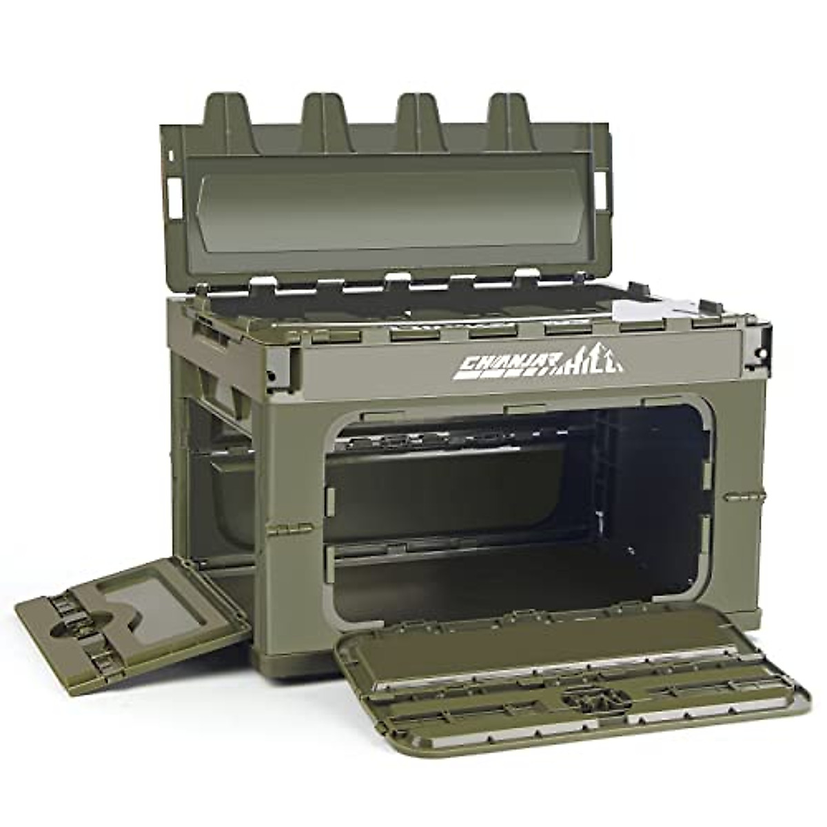 Chanjarhill Collapsible Lidded Trunk Organizer Camping Storage Box Multi function box