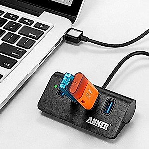 Anker 4-Port USB 3.0 Unibody Aluminum Portable Data Hub with 2ft USB 3.0 Cable for Macbook, Mac Pro / mini, iMac, XPS, Surface Pro, Notebook PC, USB Flash Drives, Mobile HDD and More