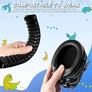 RIIKUNTEK Kids Ear Protection Safety Ear Muffs - SNR 27dB Noise Cancelling Headphones for Kids, Toddlers, Teens, Autism, Hearing Protection Earmuffs for Concerts, Fireworks, Sports Events, Air Shows