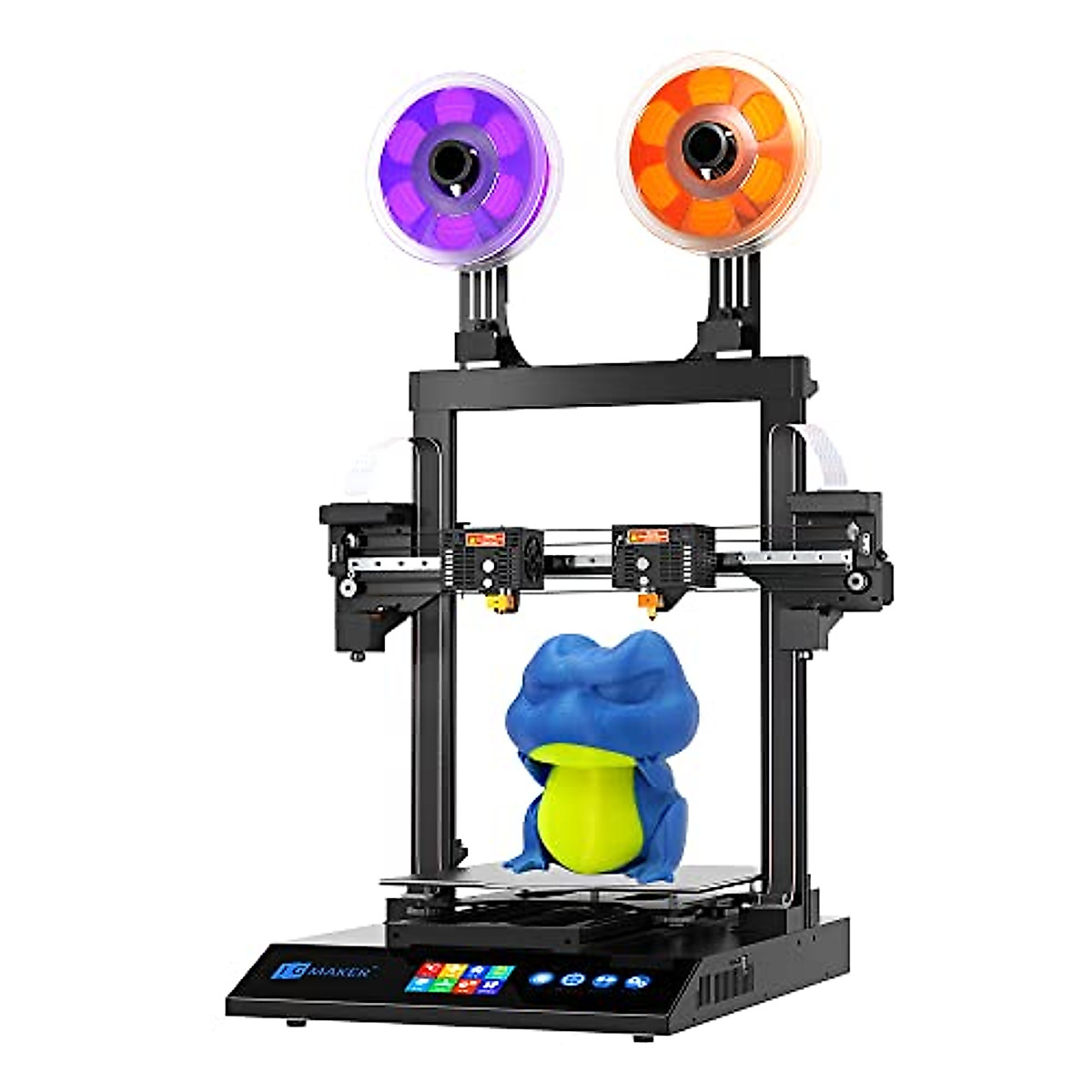 JGMAKER Large 3D Printer Artist-D Pro Auto Leveling IDEX Dual Extruder 3D Printers Direct Drive Extruder with Linear Rail X-axis Optical Endstop Meanwell Power Supply 32bit TMC2209 Driver