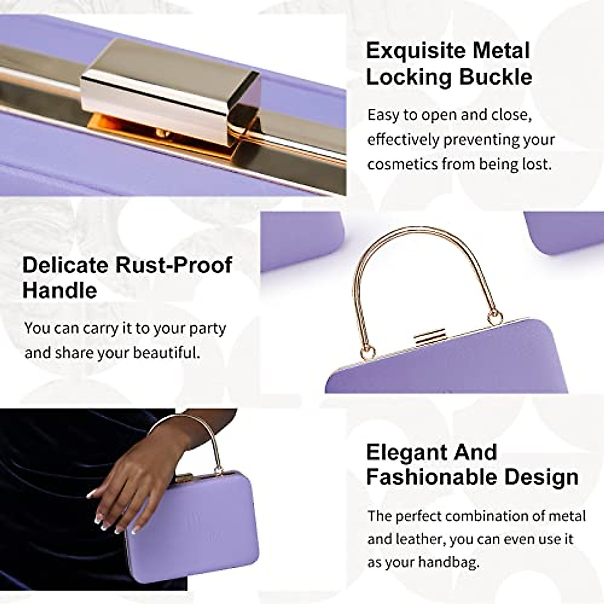 Color Nymph Beginner Makeup Kits For Teens With The Delicate Handbag Included Eyeshadow Palette Blushes Bronzer Highlighter Lipstick Brushes Mirror(Purple)