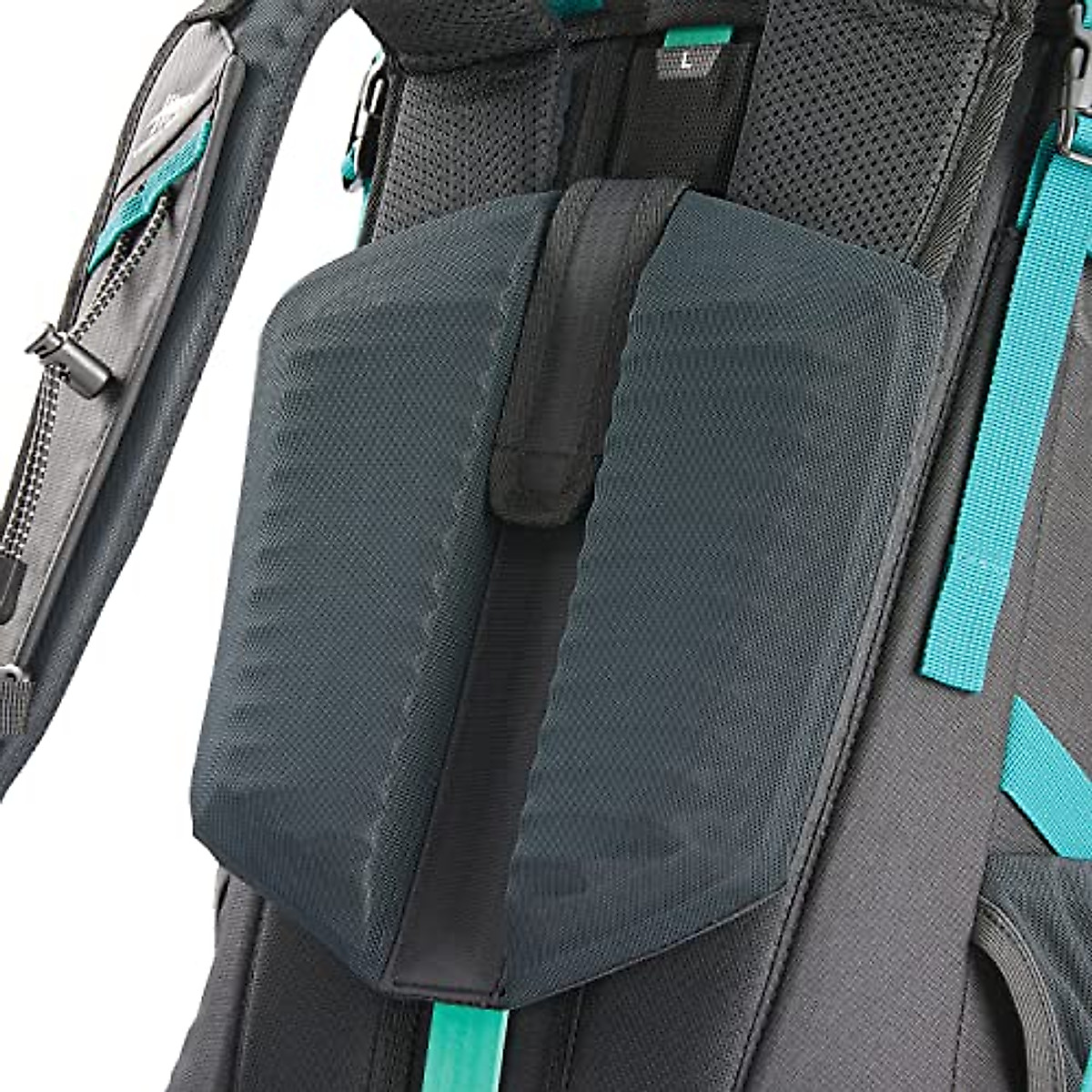 High Sierra Pathway 2.0 Backpack with Hydration Storage Sleeve, for Hiking, Biking, Camping, Traveling, Black, 60L