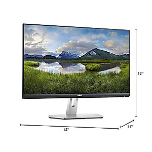 Dell S2421H 24 Inch Full HD 1080p Monitor, IPS Ultra-Thin Bezel, 2 x HDMI Ports, Built-in Speakers, Silver