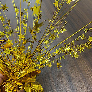 ALISSAR Glitter Gold Star Centerpieces-Table Decorations for Home Decor Birthday Wedding Anniversary Decor (Gold) (4, Gold)