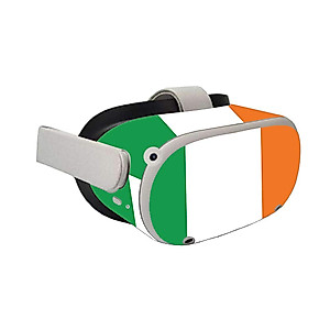 MightySkins Skin Compatible with Oculus Quest 2 - Irish Flag | Protective, Durable, and Unique Vinyl Decal wrap Cover | Easy to Apply, Remove, and Change Styles | Made in The USA