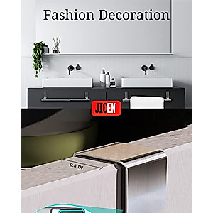 Over The Door Towel Rack, Expands to 14" Wide Kitchen Towel Rack + 1 Paper Towel Rack That Swivels 360°, Suitable for Kitchen, Bathroom, Etc.