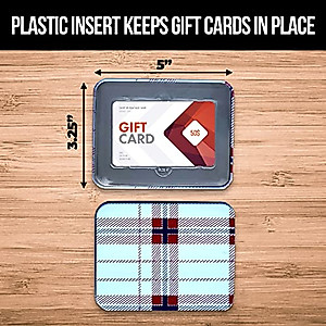Gift Card Holder Tin Boxes for Christmas - 10 Unique Tins Holders with Lids for Gift Cards & Money - Perfect for Birthday Easter Valentines Any Holiday - Custom Red White Boxed for Easy Gift Giving