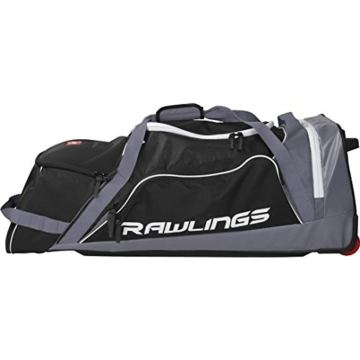 Rawlings | R1502 Wheeled Catcher's Bag | Baseball/Softball | Black