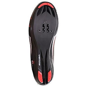 Venzo Bicycle Men's Road Cycling Riding Shoes - 3 Straps - Compatible with Look Delta & for Shimano SPD-SL - Perfect for Road Racing Bikes - Black - 10.5 US Men