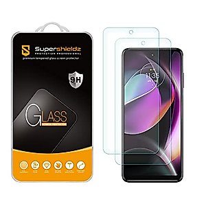 Supershieldz (2 Pack) Designed for Motorola Moto G 5G (2022) Tempered Glass Screen Protector, Anti Scratch, Bubble Free