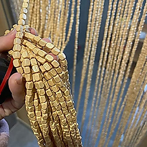 LEOSXA Bamboo Beaded Curtain Natural,String Bead Curtain Fly Screen Doors Cutain,Doorway Curtain Room Divider,Hanging Beads Blind Screen Curtain,for Partition Room,Customizable (100 stran