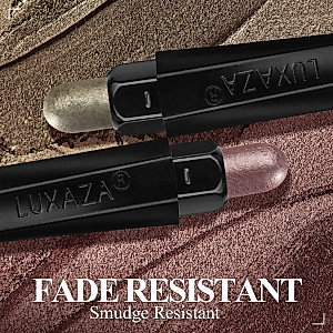 LUXAZA 3PCS Cream Eyeshadow Stick,Matte And Neutral Eye Shadow Sticks Makeup Pencil For Eyes,Eye Brightener Stick Highlighter Makeup,Waterproof & Long Lasting Shadow Stick And Eyeliner Pen Sets