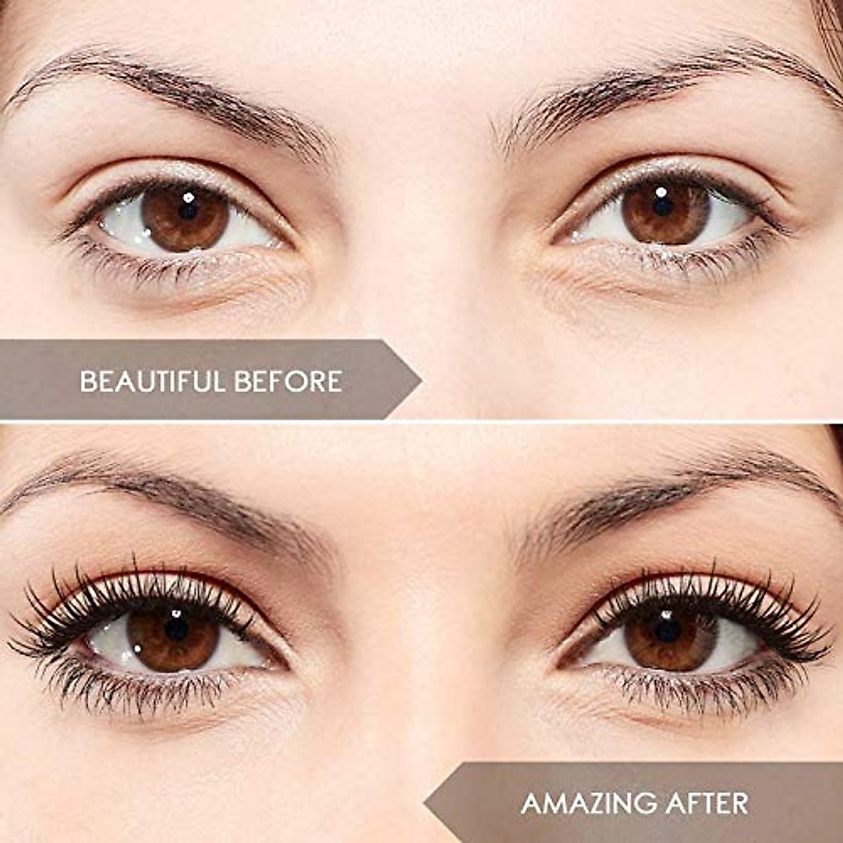 Benvo 4 Pcs 10ml Empty Mascara Tubes with Eyelash Wand Eyelash Cream Container with 4 Transfer Pipettes and 4 Funnels 4 Rubber Inserts for Castor Oil Brow Growth Serum DIY Cosmetics