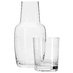 Bedside and Guestroom Night Water Carafe Beverage Set (28 Ounce)