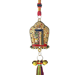 GK-O Tibetan Buddhist Kalachakra Sidpaho Painting Tantric Amulet Car Pendant Noverlty