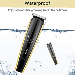 slopehill Beard Trimmer for Men, Cordless Hair Clippers Mustache Trimmer Multi-Functional Grooming Kit for Nose Ear Hair Trimmers Body Groomer All in One USB Rechargeable Waterproof