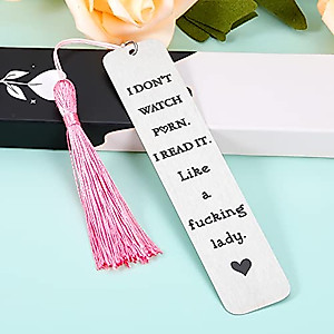 Funny Bookmarks for Women Book Lover Christmas Gifts for Women Female Friends Birthday Gifts for Friends BFF Her Stocking Stuffer Bookmark for Bookish Nerd Book Readers Bookworm Reading Book Club Gift