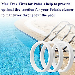 Funmit Pool Cleaner All Purpose Tire Replacement Part Compatible with Polaris 280 360 180 380 C10 C-10 Pack of 3