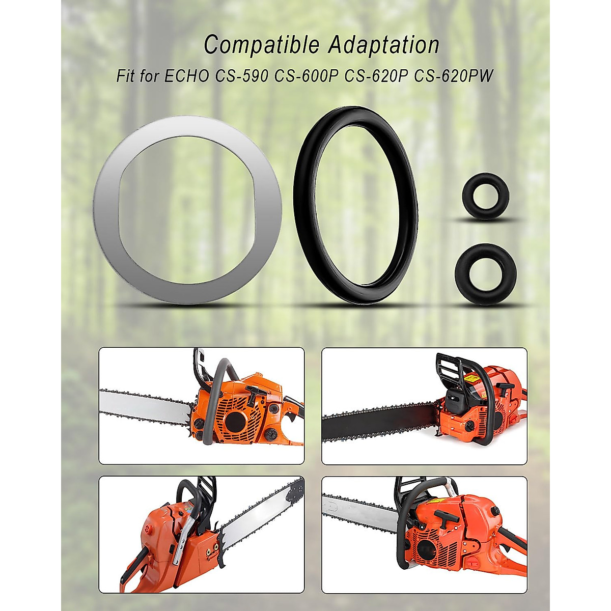 Upgrade Gearhead Air Filter Sealing Set Compatible with ECHO CS-590 CS-600P CS-620P CS-620PW