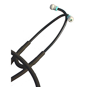 Compatible Replacement Tube by CardioTubes fits Littmann(r) MasterCardiologyI(r) and Littmann(r) Cardiology III(r) Stethoscopes - 7mm Binaurals Black on Black TUBING