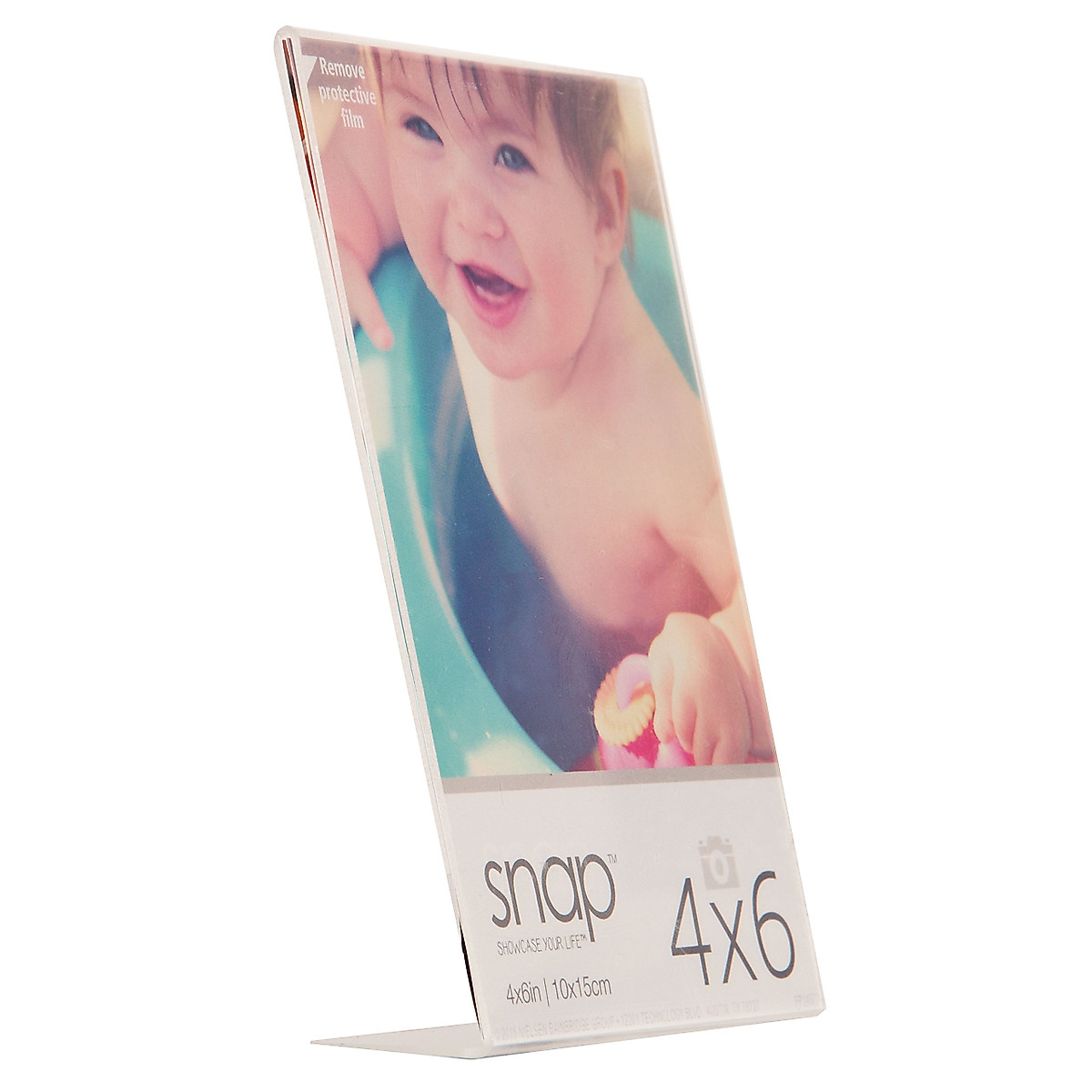 Snap 4-inch-by-6-inch Clear Bent Frame