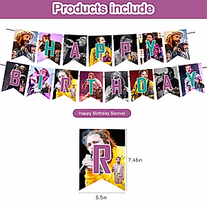 𝓟𝓸𝓼𝓽 𝓜𝓪𝓵𝓸𝓷𝓮 Party Decorations,Birthday Party Supplies For 𝓟𝓸𝓼𝓽 𝓜𝓪𝓵𝓸𝓷𝓮 Party Supplies Includes Happy Birthday Banner, Balloons, Cupcake Toppers, Cake Topper for Boys And Girls