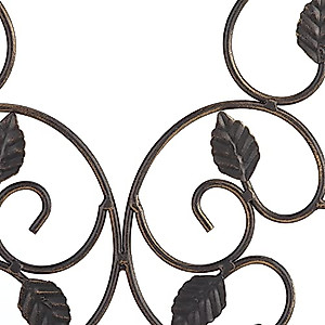 GUSUWOD Over The Door Metal Coat Rack Hook Hanger with 4 Hooks, Bronze, Set of 2