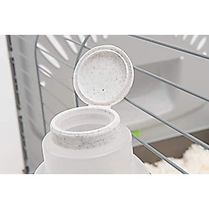 Lixit Top Fill No Drip Water Bottles for Rabbits, Ferrets, Hamsters, Guinea Pigs, Rats, Chinchillas and Other Small Animals (32 Ounce, Granite)