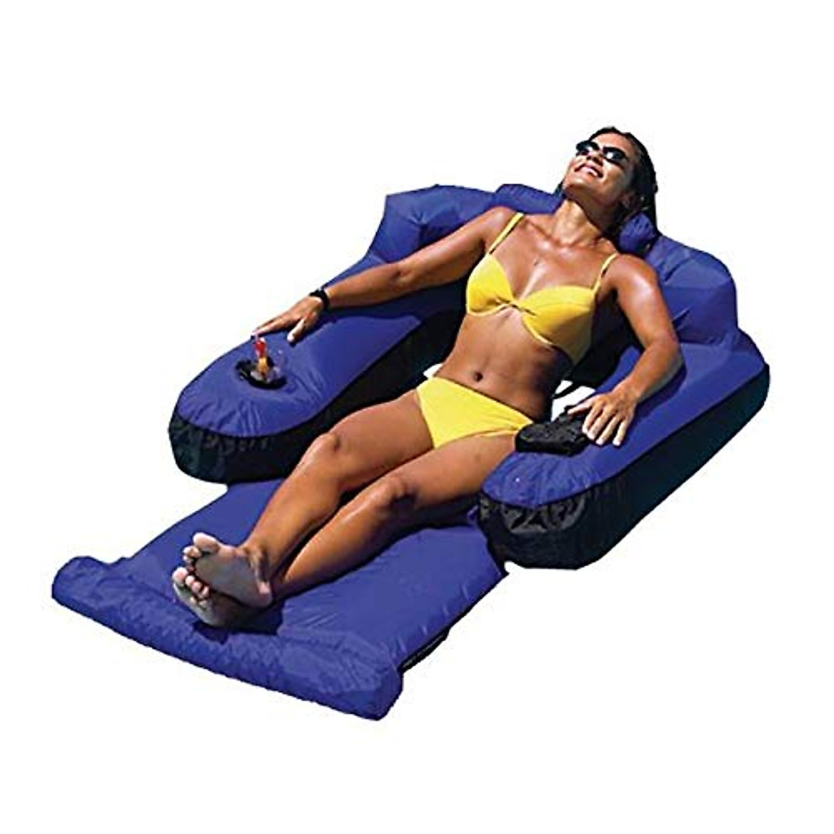 Swimline 9047 Swimming Pool Fabric Inflatable Ultimate Floating Lounger (3 Pack)