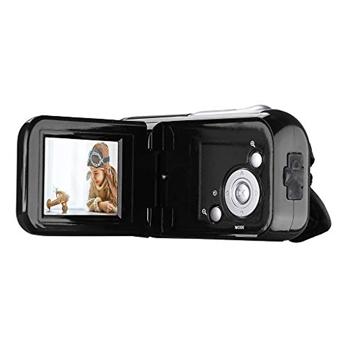 Digital Camera 16MP Compact Camera with LCD Screen Vlogging Video Camera Auto Focus Digital Point and Shoot Time Lapse Camera 4X Digital Zoom for Kids,Students, Teens, Black
