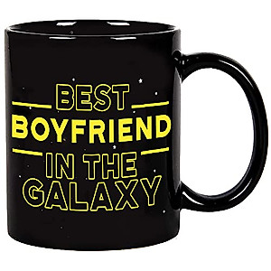 Fatbaby Best Boyfriend in the Galaxy Coffee Mug,Boyfriend Gifts,Funny Boyfriend Mug,Boyfriend Birthday Gifts 11 oz
