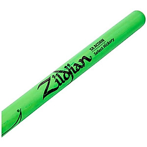 Avedis Zildjian Company 5A Acorn Neon Green Drumsticks
