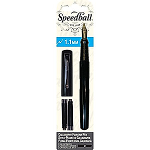 Speedball 002900 Calligraphy Fountain Pen 1.1mm - Fountain Pen - 1.1mm - Black Ink