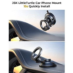 Jsk 2023 Compatible for Magsafe Car Mount, [0 Damage to Vent & 10 × Stable], Magnetic Phone Mount for Car Holder, 360° Rotation & Hands Free, for iPhone 14 13 12 Pro Plus Max Mini & All Phone