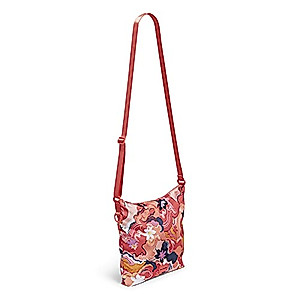 Vera Bradley Women's Recycled Lighten Up Reactive Hipster Crossbody Purse, Rosa Agate, One Size
