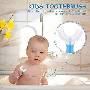 DOITOOL Healeved 1Pc U-Shape Toothbrush, Manual Toothbrush, Kids Toothbrush Teeth Cleaning Tool, U-Shaped Toothbrush for Kids