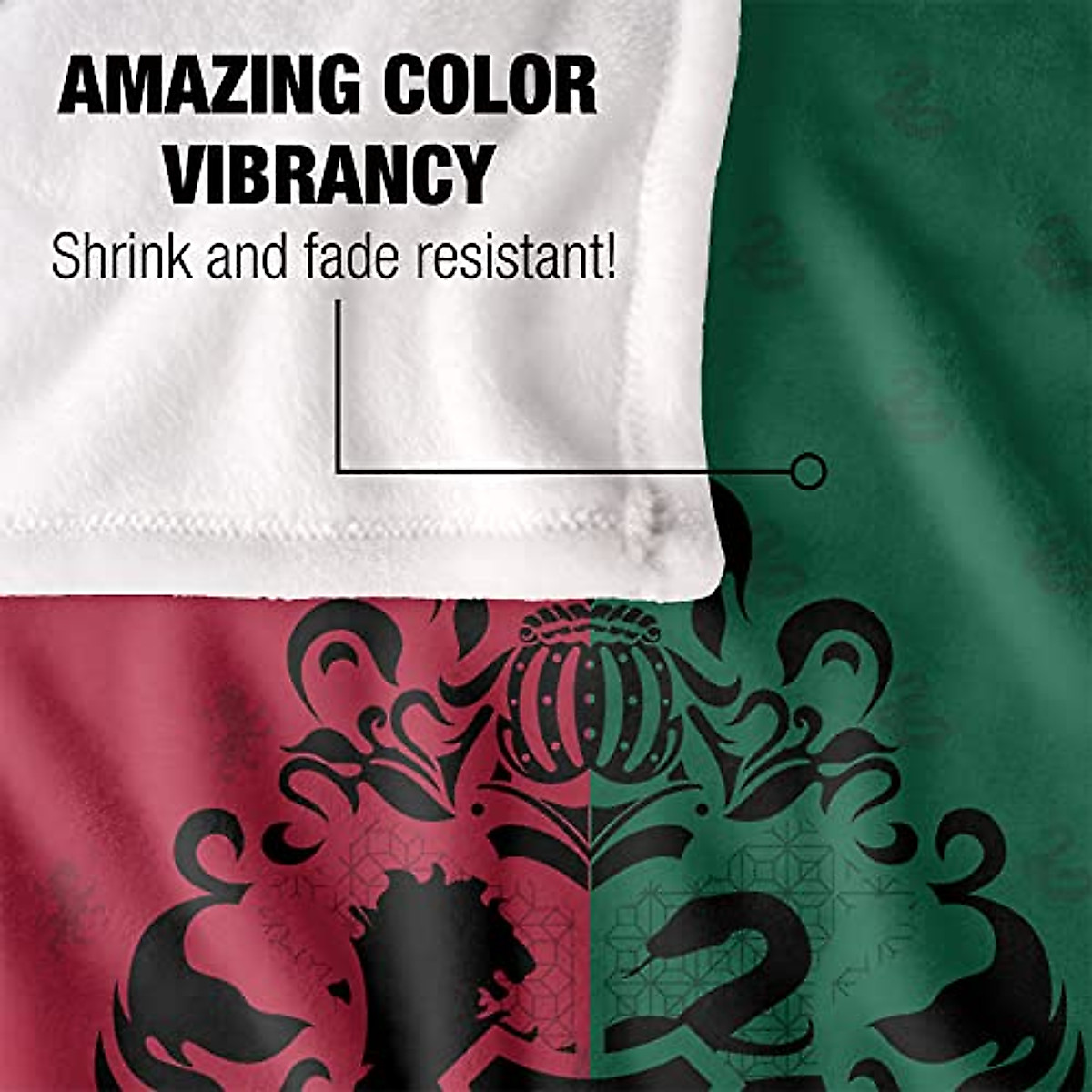 Harry Potter Blanket, 50"x60" Harry Potter House Pride Hogwarts Silky Touch Super Soft Throw Blanket