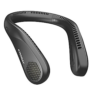 Kternay Bladeless Neck Fan - 5200mAh Portable Neck Fan with 3 Wind Speed,USB Rechargeable Personal Neck Fan, Hands-Free Design USB Fan - Ideal for Outdoor Activities and Travel