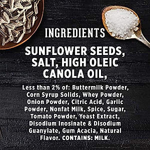 DAVID SEEDS Roasted and Salted Ranch Jumbo Sunflower Seeds, 5.25 oz (Pack of 2)