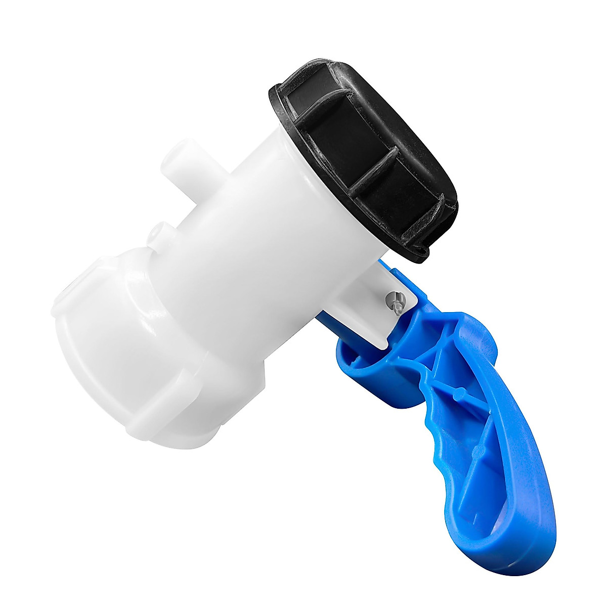 Tote Tank Adapter DN40 Set of 2, Muasopst 1000L IBC Butterfly Valve Switch 62mm Adapter Drain Adapters for IBC Water Container