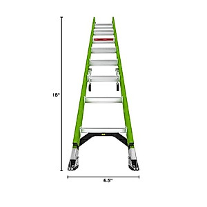 Little Giant Safety Hyperlite 16 Ft Type Iaa Fiberglass Extension Ladder