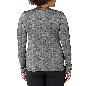 Hanes womens O9309 athletic shirts, Black Heather, Small US
