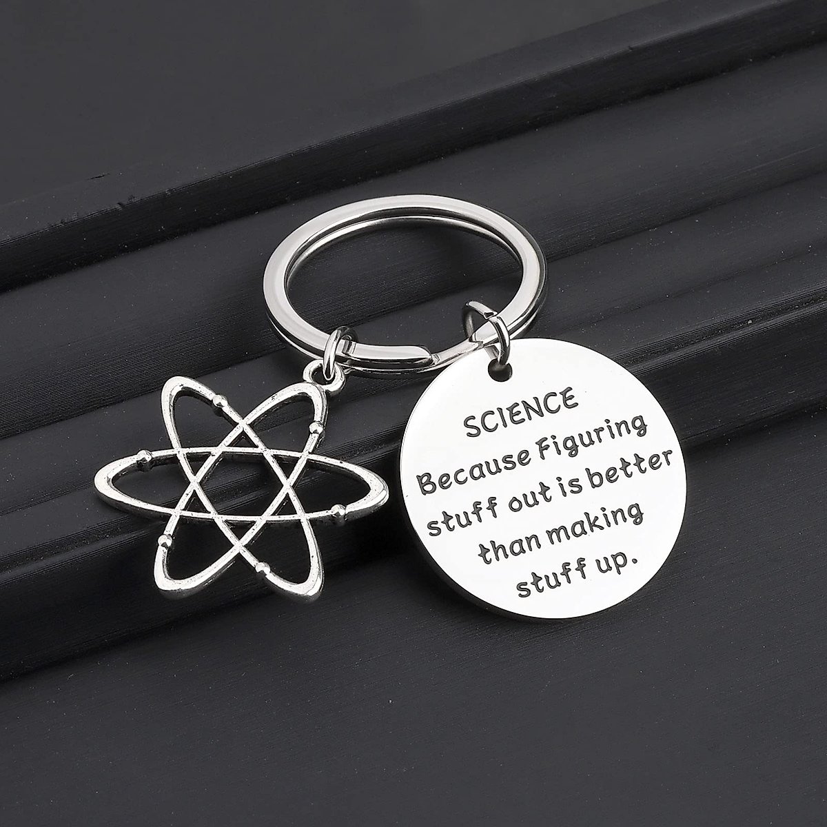 KUIYAI Science Because Figuring Stuff Out Is Better Than Making Stuff Up (stuff up keychain)