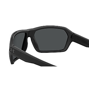 UA Recon Square Sunglasses, Matte Black Frame w/ Gray Lenses (1374555)