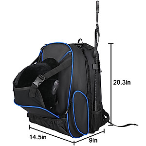 Large capacity equestrian horse riding gear horseback riding bag grooming tote bag equestrian backpack with helmet holder ringside equipment casual daypack backpacks