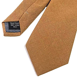Mantieqingway Men's Skinny Tie Solid Color Neckties 2.56'' Casual Business Ties for Daily Dress, Business, Weddings, Groom, Groomsmen, Missions, Dances, Gifts